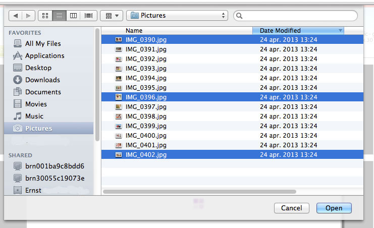 How to upload your photos - EasyCollage