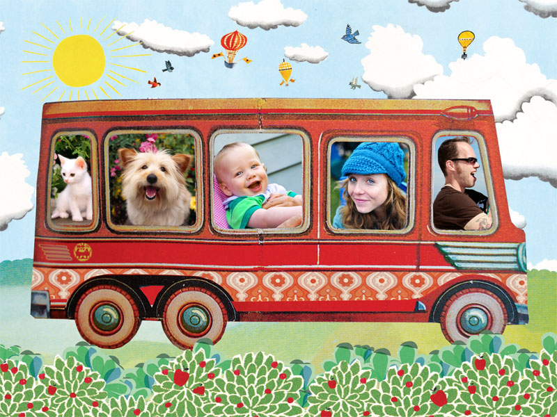 Retro fun Collage Designs | EasyCollage