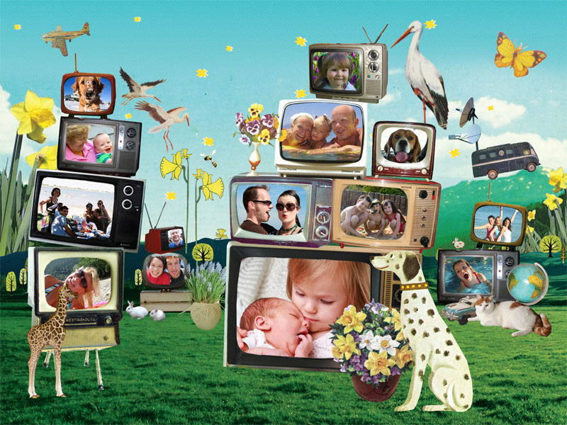 Retro fun Collage Designs | EasyCollage