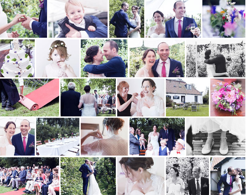 Wedding photo collage - EasyCollage